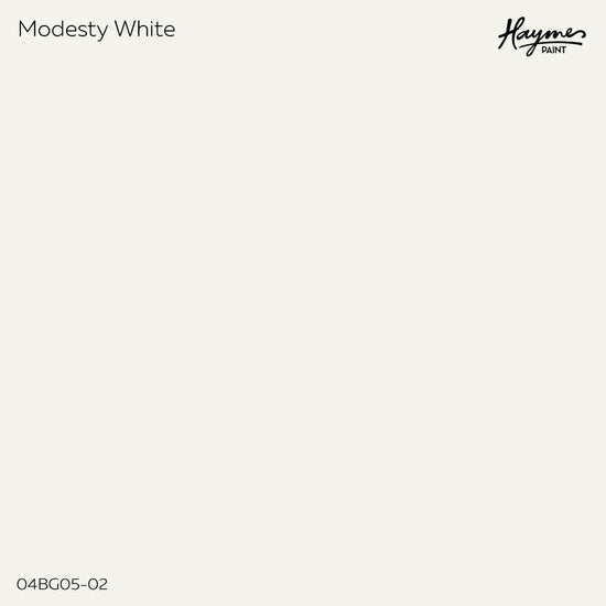 Haymes Modesty White – Crockers Paint & Wallpaper