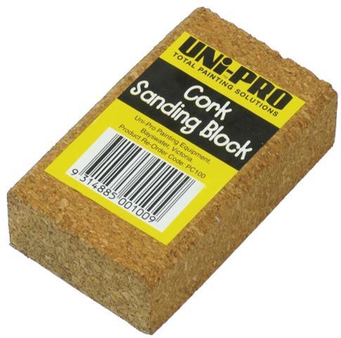 Unipro Cork Sanding Block – Crockers Paint & Wallpaper