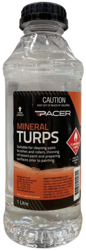Pacer Mineral Turpentine (Turps) – Crockers Paint & Wallpaper