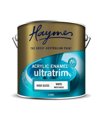 Haymes Ultratrim Acrylic Enamel Gloss White – Crockers Paint & Wallpaper